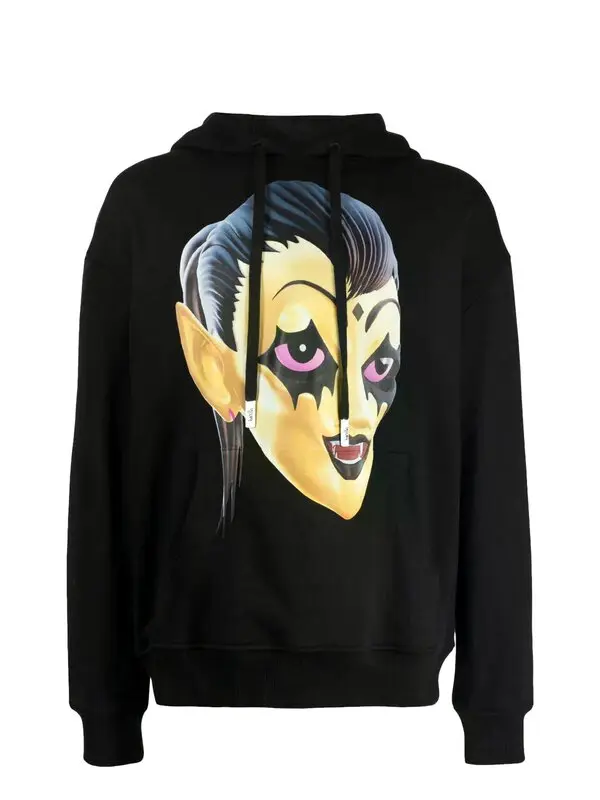 HACULLA. Graphic-print Hoodie - Black