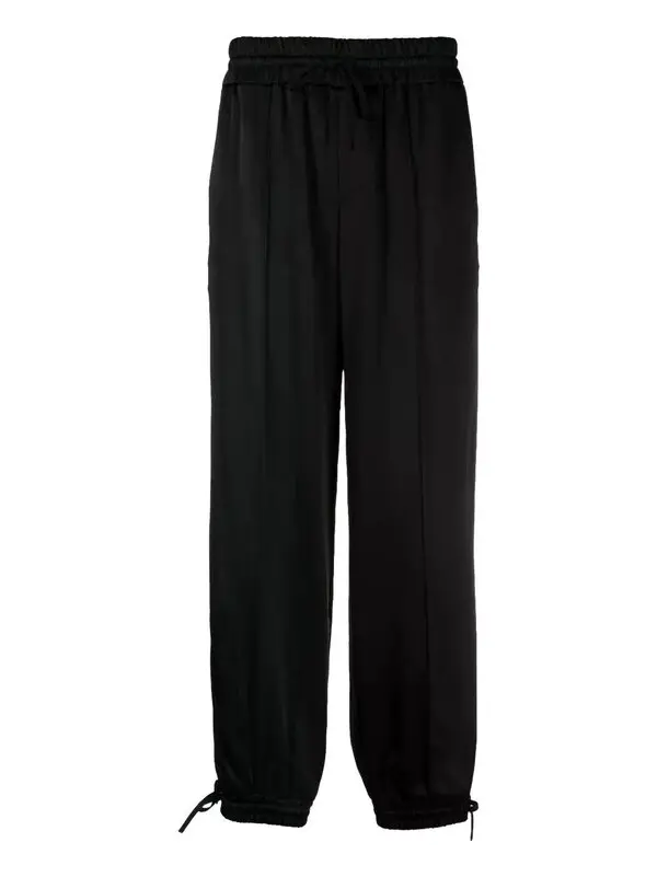 JIL SANDER High-waisted Tapered-leg Trousers - Black