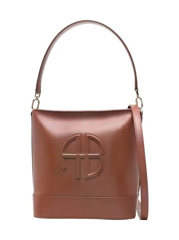 ANINE BING Logo-patch Tote Bag - Brown