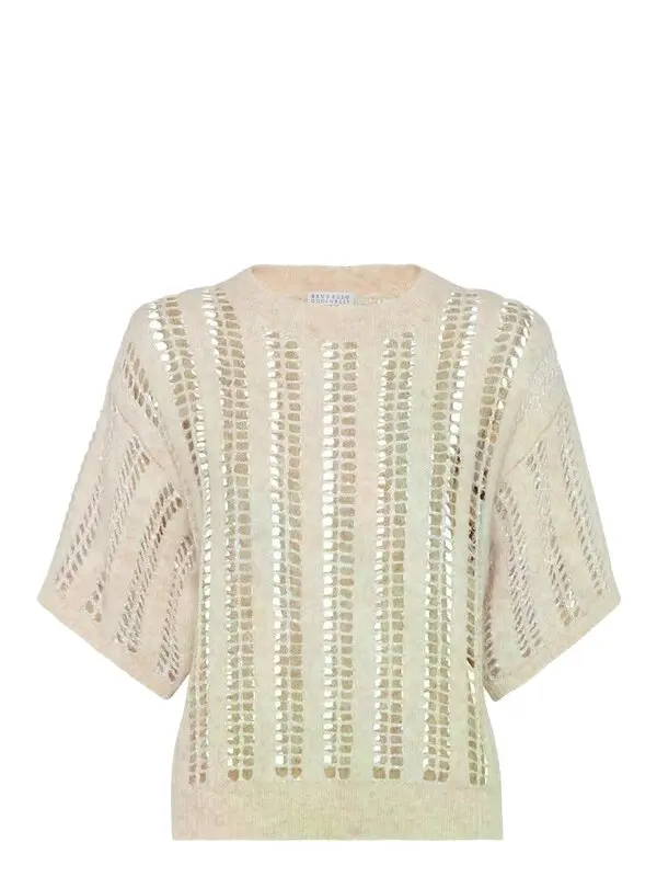 Brunello Cucinelli Open-knit Jumper - Neutrals