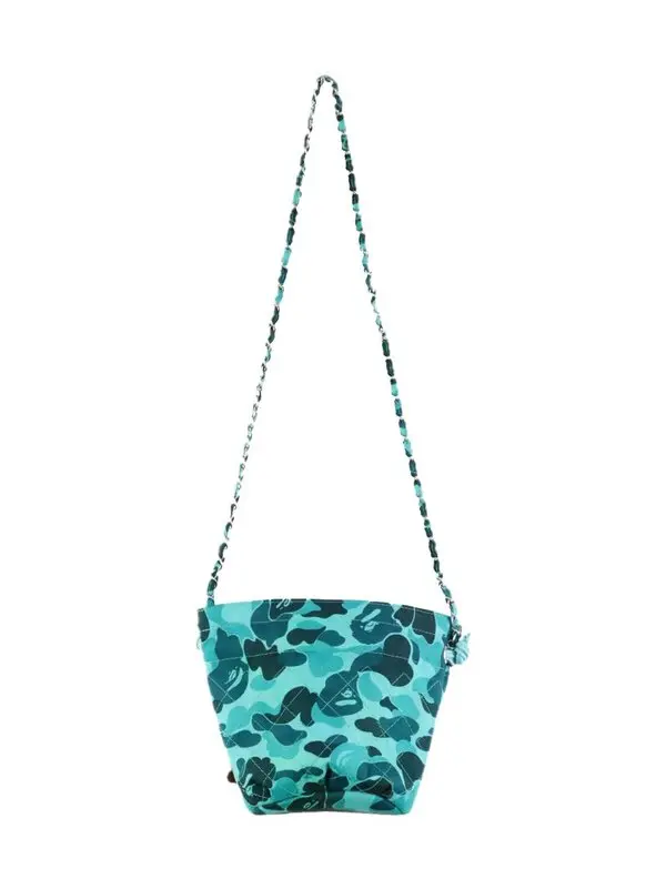 SAINT MXXXXXX X Bape Camouflage-print Bucket Bag - Blue