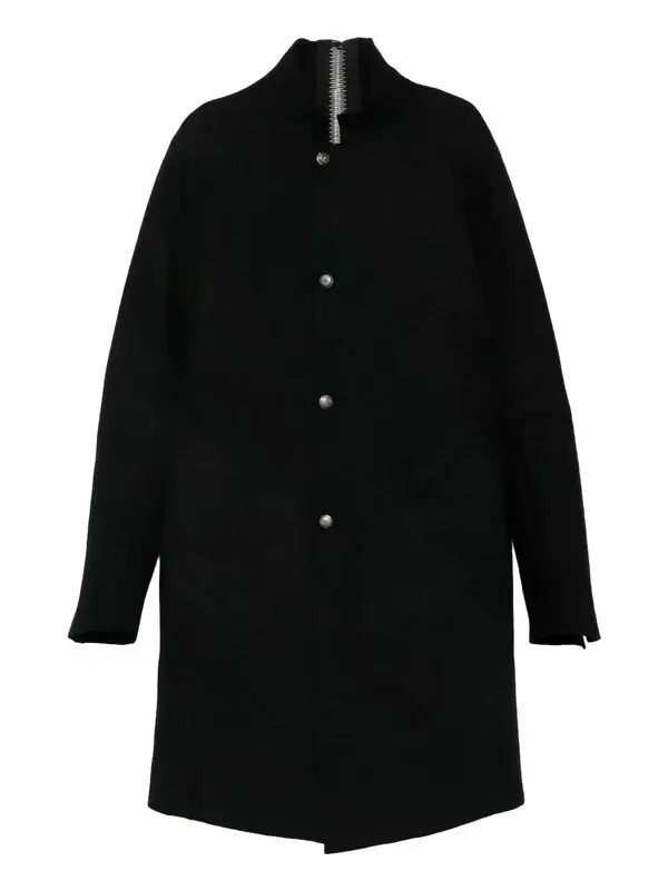 ISAAC SELLAM EXPERIENCE Zip-detailed Coat - Black