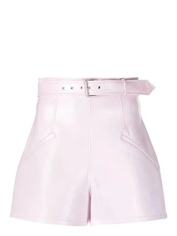 Philosophy Di Lorenzo Serafini Belted Structured Shorts - Pink