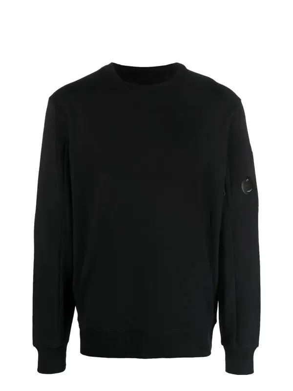 C.P. COMPANY Logo-patch Cotton Sweatshirt - Black