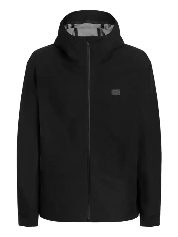 Dolce & Gabbana Logo-plaque Bomber Jacket - Black