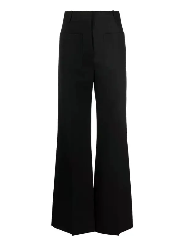 Victoria Beckham Alina Flared Tailored Trousers - Black