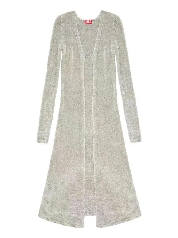 DIESEL® M-carol Logo-plaque Cardigan - Grey