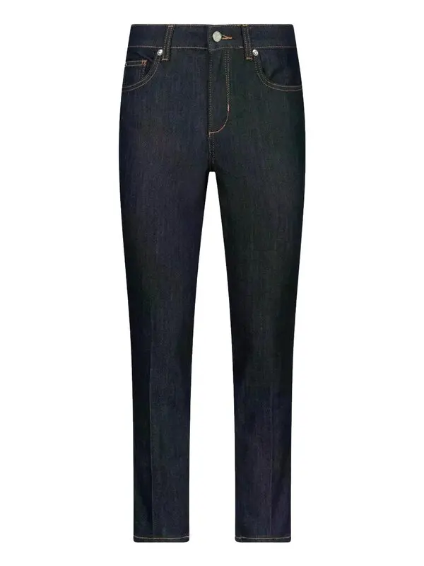 Liu Jo Cropped Skinny Leg Jeans - Blue