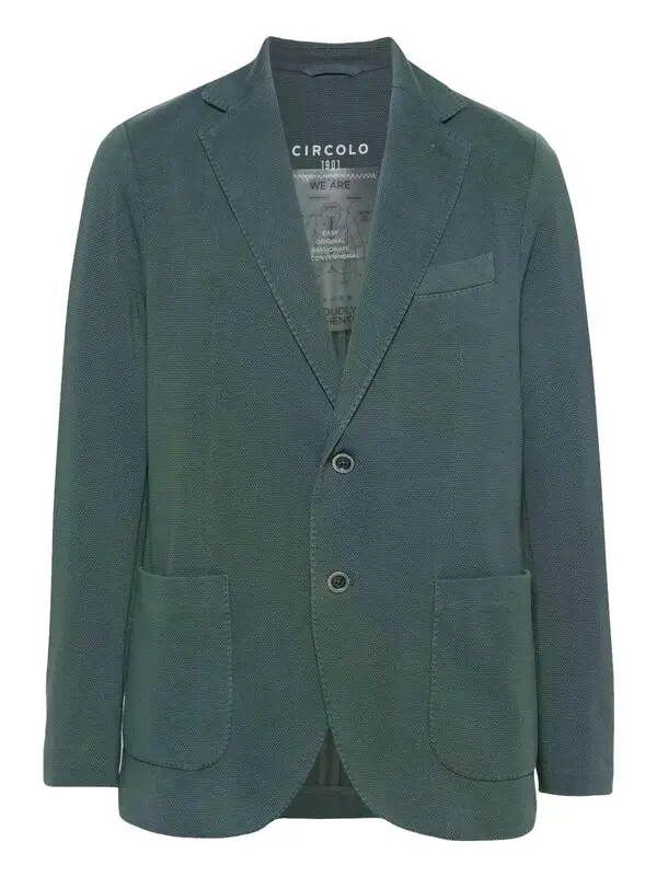 CIRCOLO 1901 Oxford Weave Blazer - Blue