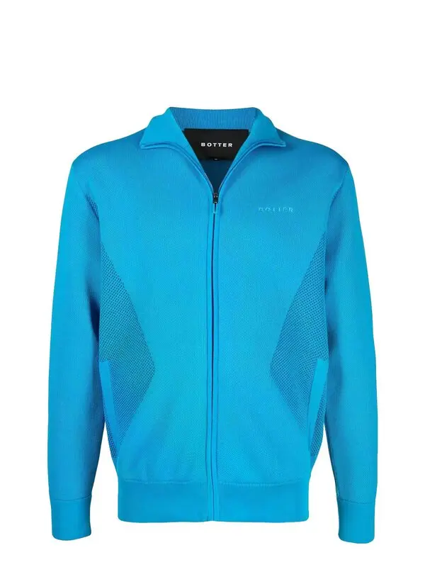 BOTTER Embroidered-logo Zip-up Sweatshirt - Blue