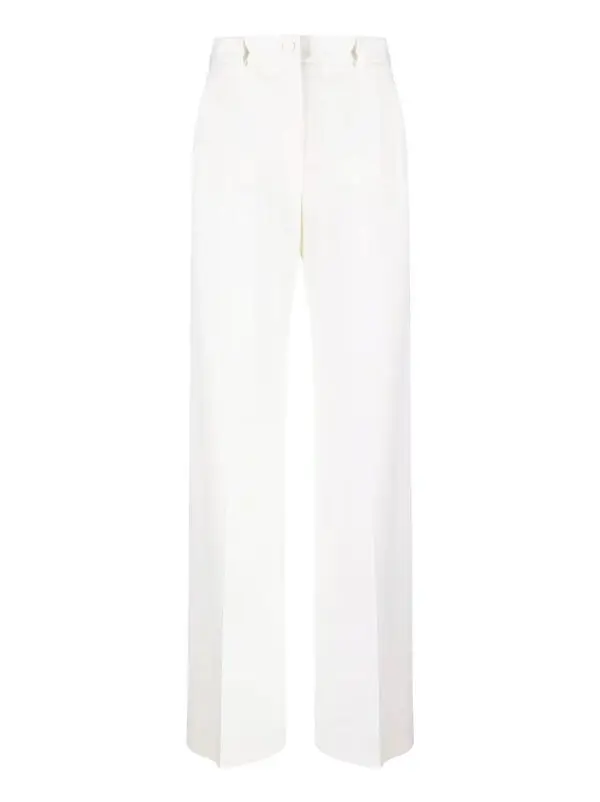 Dolce & Gabbana High-waisted Straight-leg Trousers - White