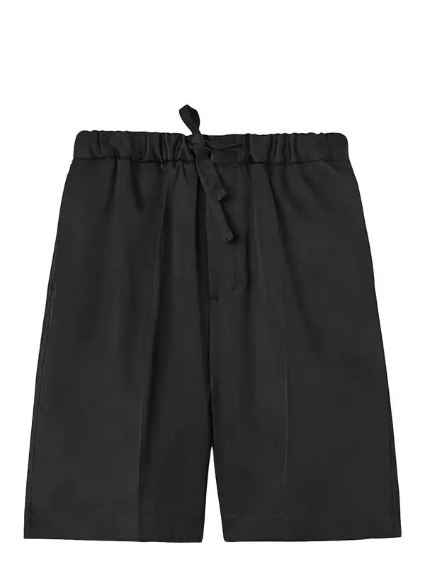 JIL SANDER Drawstring-waist Shorts - Black