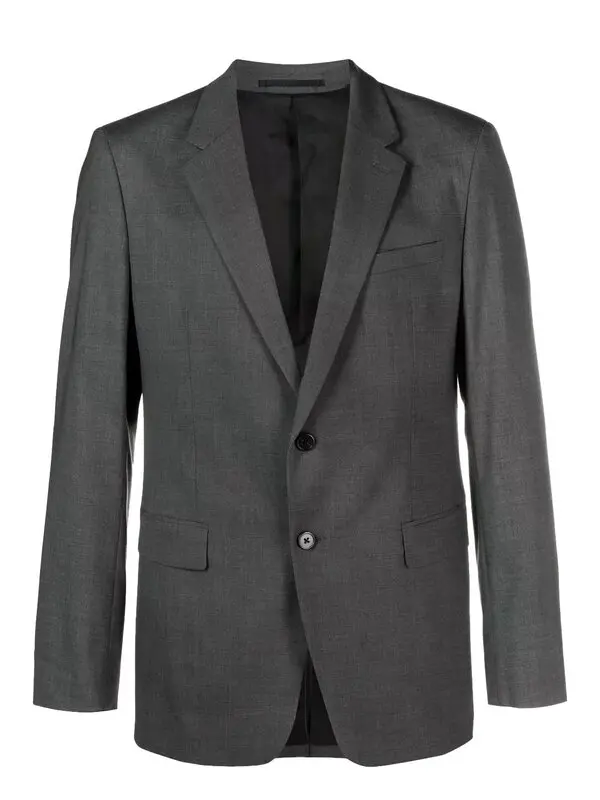 Theory Single-breasted Tailored Blazer - Grey