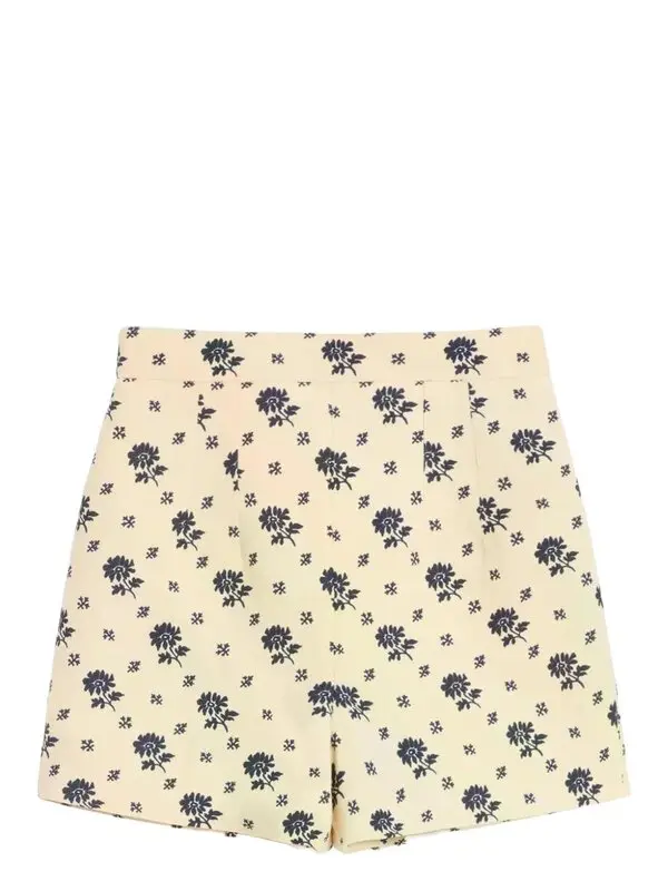 Valentino Garavani Floral Print Thigh-length Shorts - Neutrals