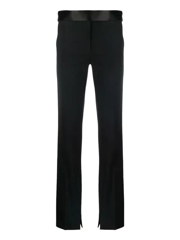 Stella McCartney Satin-waistband Detail Trousers - Black