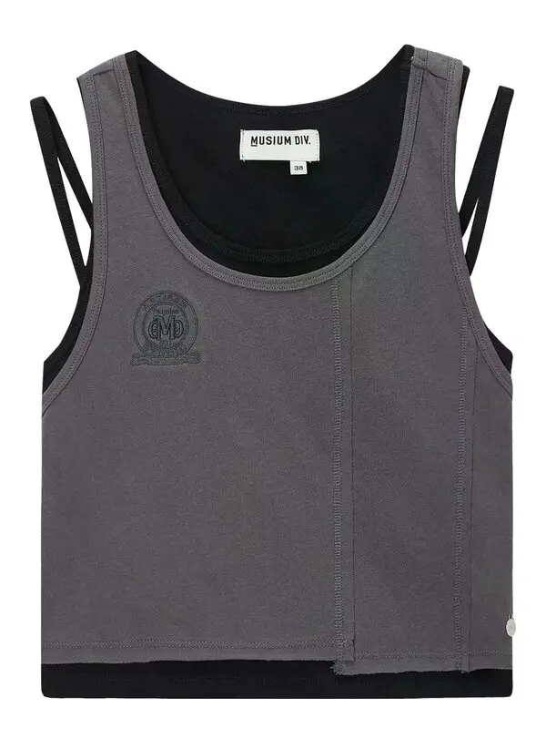 MUSIUM DIV. Layered Sleeveless Top - Grey