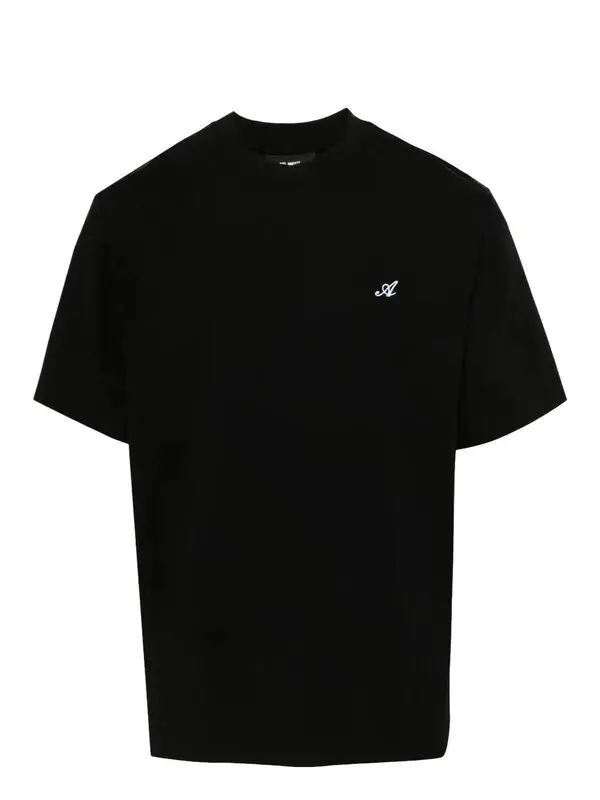 Axel Arigato Logo-embroidered T-shirt - Black