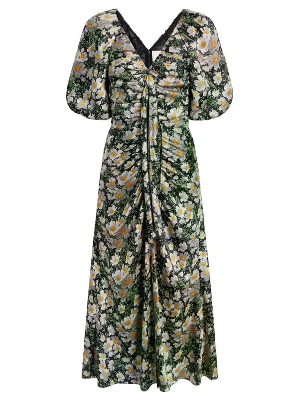 Cinq À Sept Brenton Floral Print Dress - Black
