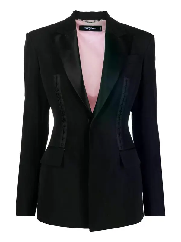 Dsquared2 Strap-detail Blazer - Black