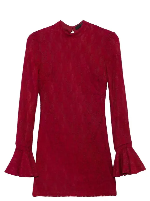 ROTATE BY BIRGER CHRISTENSEN Lace Mini Dress - Red