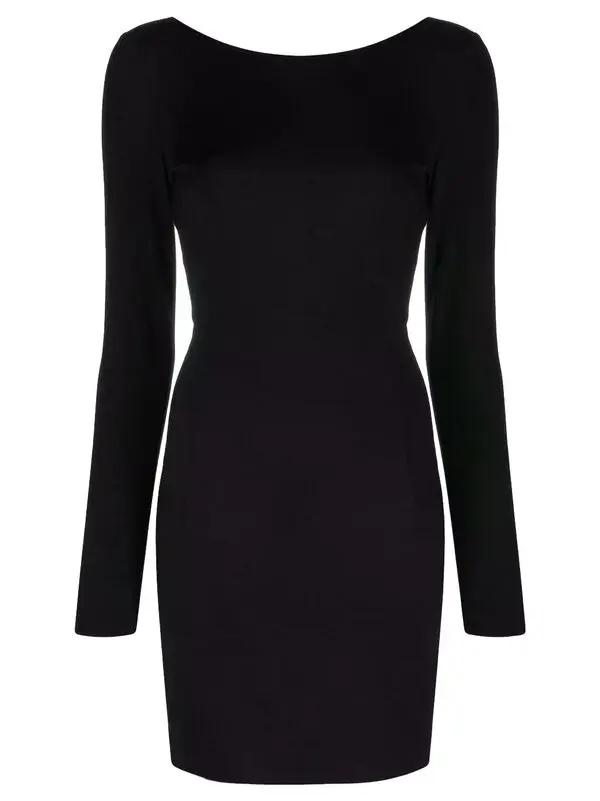 Dolce & Gabbana Punto Stoffa Knitted Mini Dress - Black