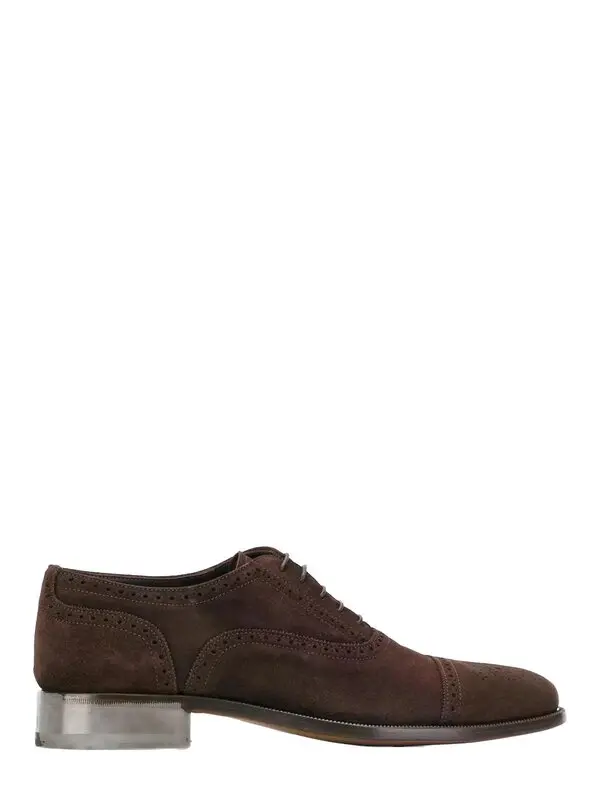 SCAROSSO Roberto Suede Oxford Brogues - Brown