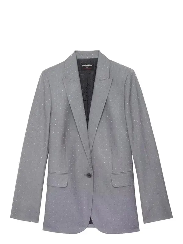Zadig&Voltaire Valse Embellished Blazer - Grey