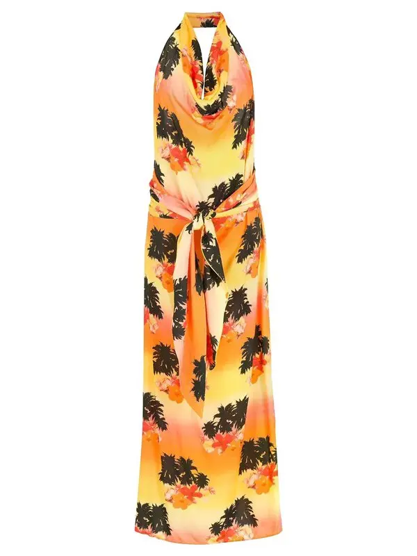AMIR SLAMA Printed Long Dress - Multicolour