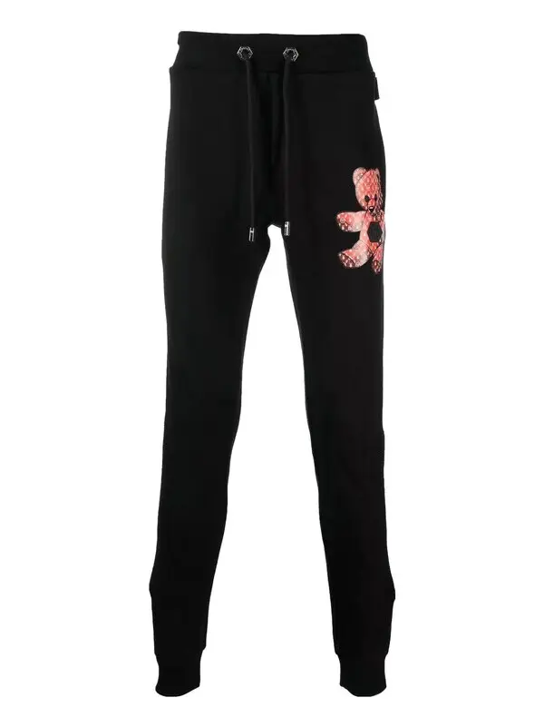 Philipp Plein Teddy Motif Track Pants - Black