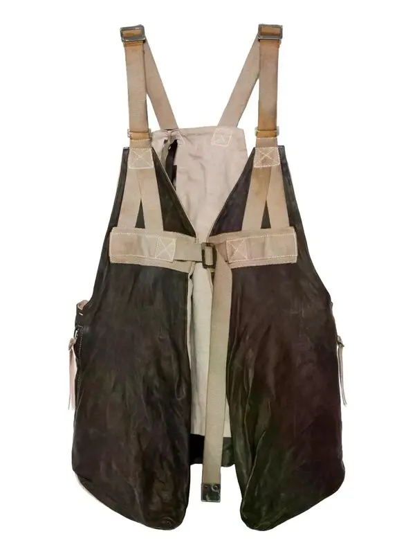Boris Bidjan Saberi Paneled Buckled Gilet - Neutrals