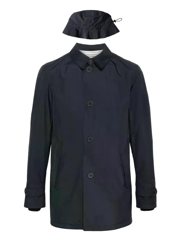 Herno Buttoned Lightweight Jacket - Blue