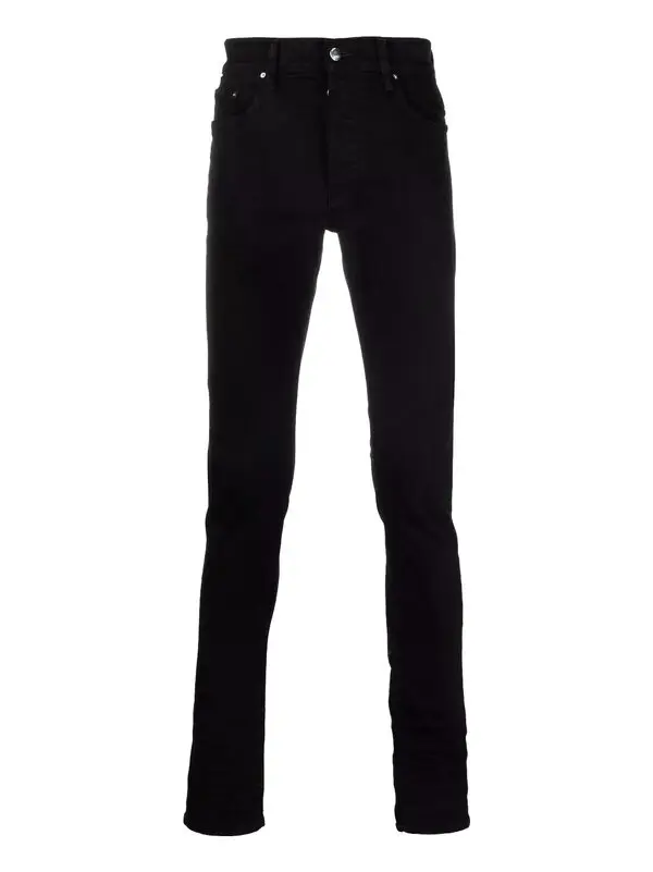 Amiri Logo-plaque Skinny Jeans - Black
