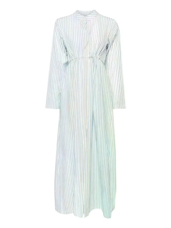 BAMBAH Striped Tie String Kaftan - Blue