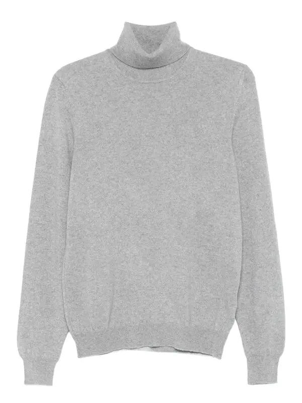 Fedeli Cashmere Roll Neck Sweater - Grey