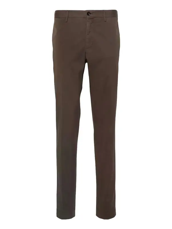 Incotex Mid-rise Chino Trousers - Brown
