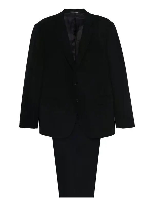 Emporio Armani Single-breasted Suit - Blue