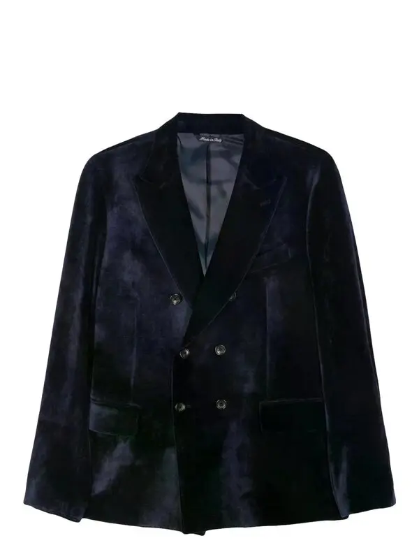 REVERES 1949 Velvet Blazer - Blue