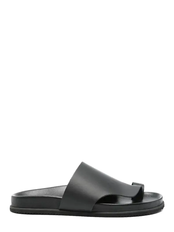 ANCIENT GREEK SANDALS Xenofon Slides - Black