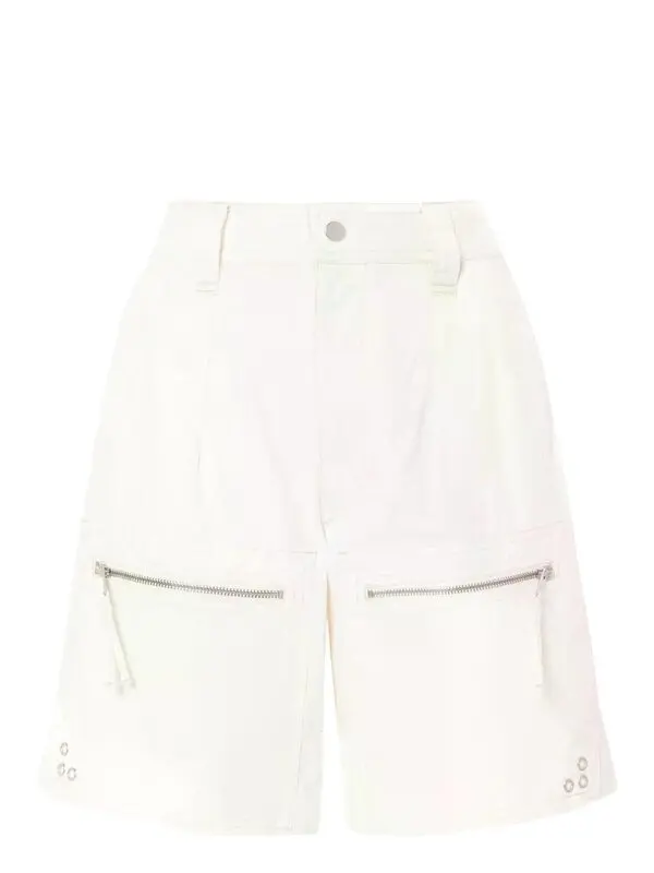 MARANT ETOILE Kynan Cotton Shorts - Neutrals