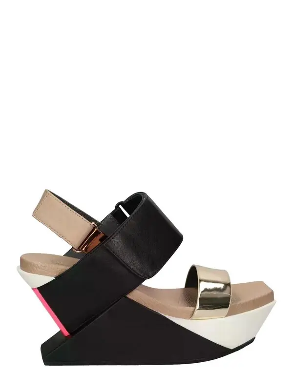 United Nude 100mm Delta Wedge Sandals - Black