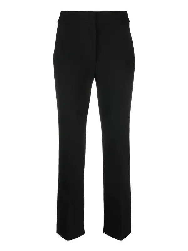 Peserico High-waist Straight-leg Trousers - Black
