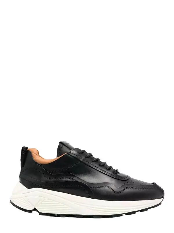 BUTTERO® Piping-detail Low-top Sneakers - Black