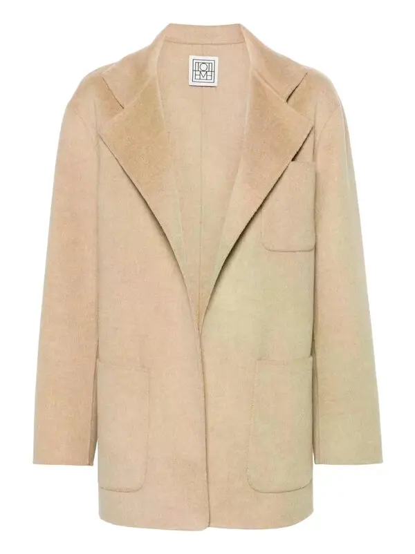 TOTEME Notched-lapels Mélange Jacket - Neutrals