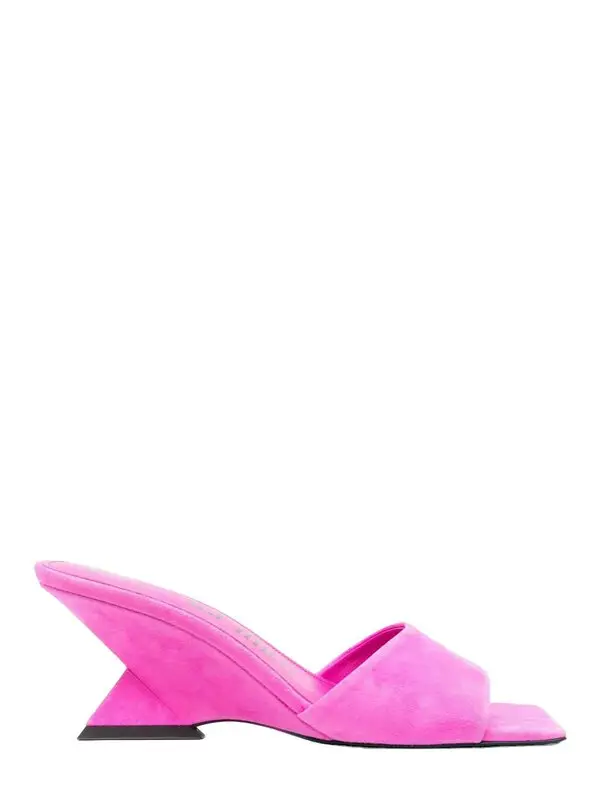 Attico Cheope Suede Sandals - Pink