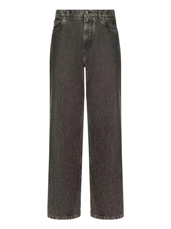 Dolce & Gabbana High-rise Straight-leg Jeans - Grey
