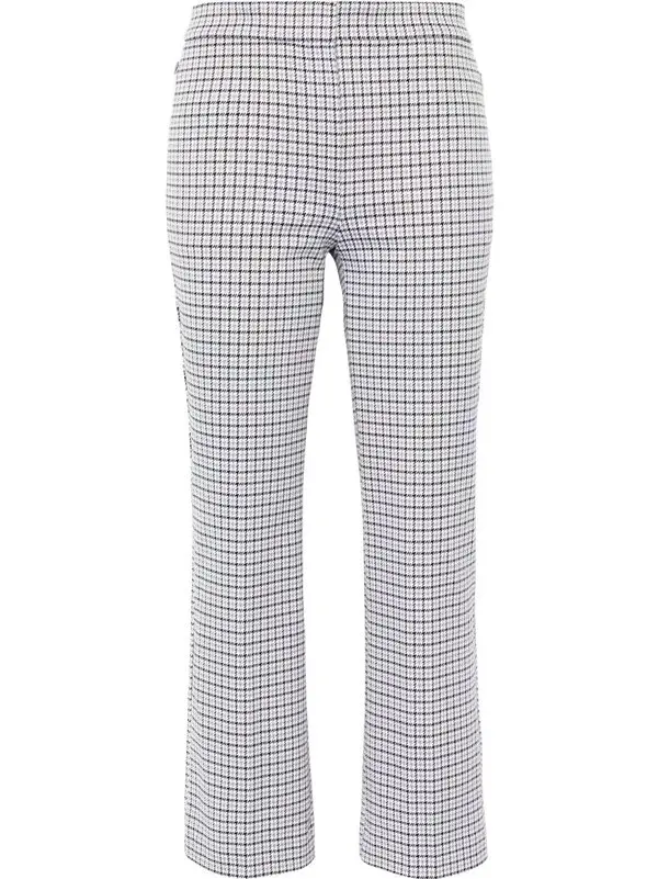 Theory Houndstooth-pattern Trousers - Grey