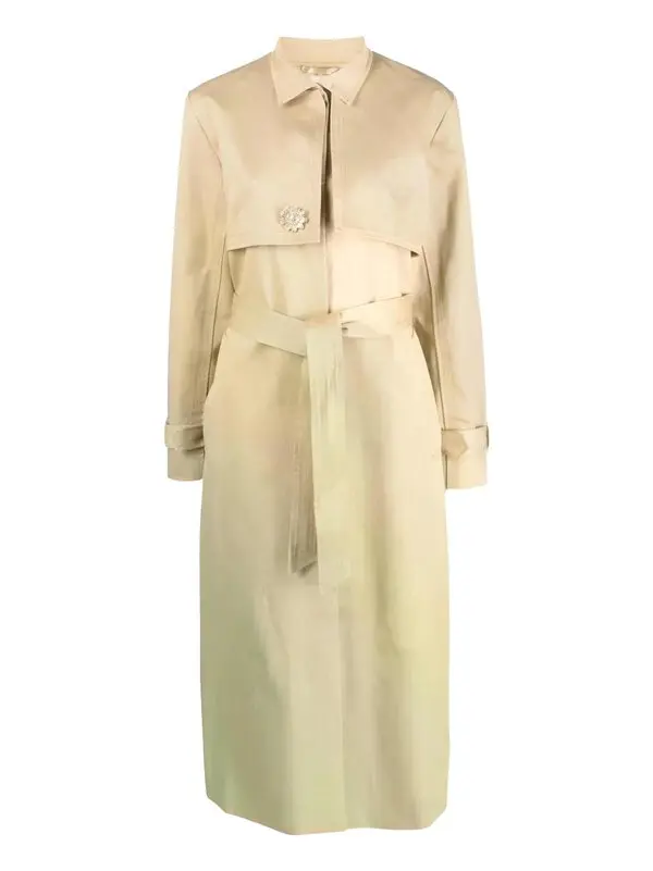 DESTREE Rudolf Belted Trench Coat - Neutrals