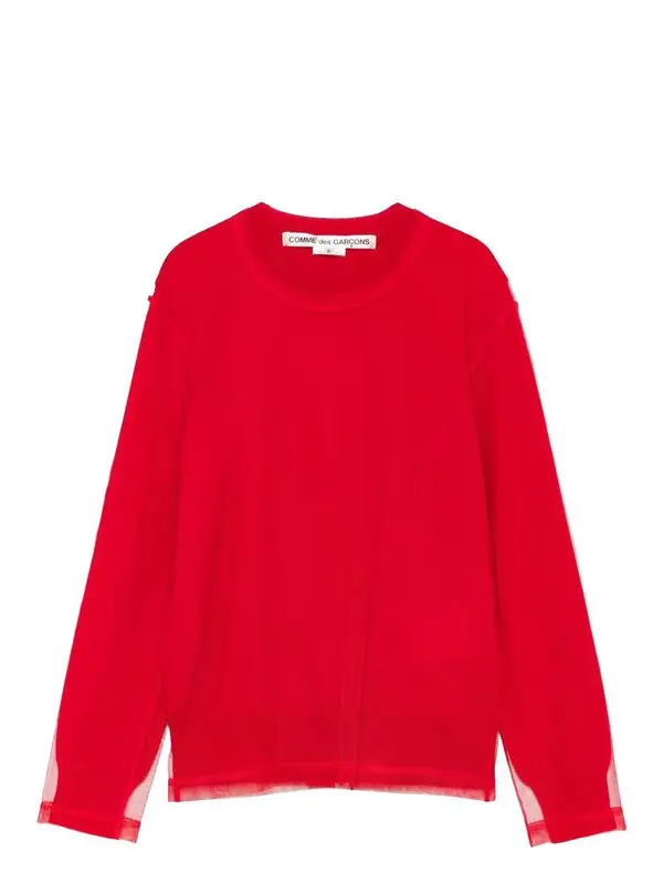 Comme Des Garçons Laye Top - Red