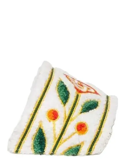 Casablanca Terry Slides With Floral Embroidery - White