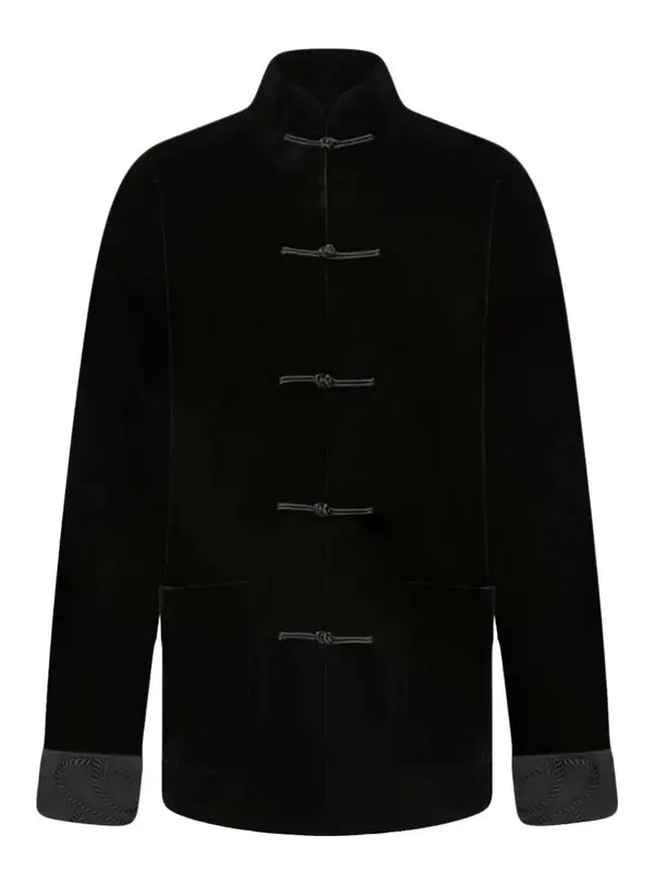 Shanghai Tang Velvet Tang Jacket - Black